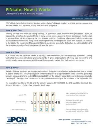 PINsafe - How it works | PDF