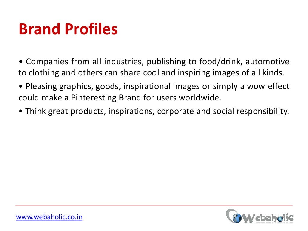 Brand Profiles • Companies from
