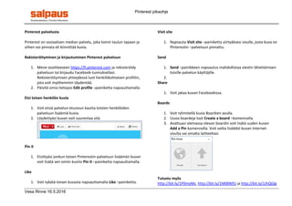 Pinterest pikaohje | PDF