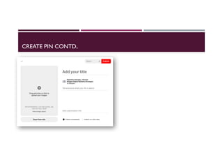 Pinterest : Complete Guide Step Wise | PDF