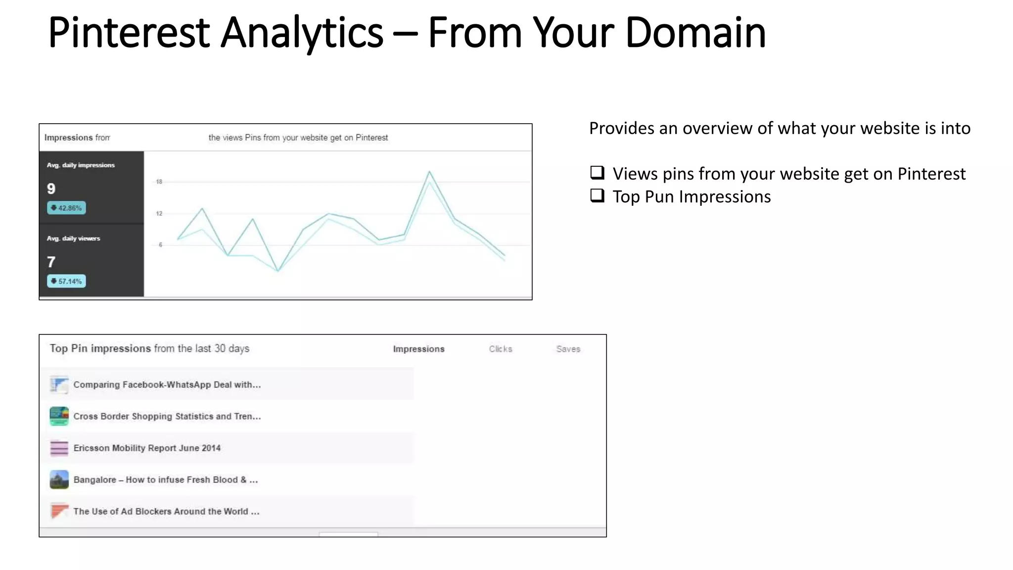 Understanding Pinterest Analytics | PPT