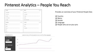 Understanding Pinterest Analytics | PPTX