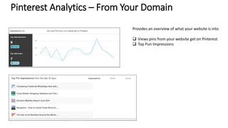 Understanding Pinterest Analytics | PPT