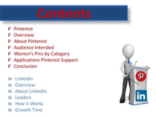 Working Mechanism of Pinterest and LinkedIn | PPT