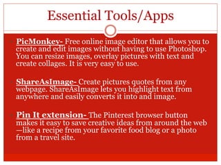 Social Media Marketing: Pinterest presentation | PDF