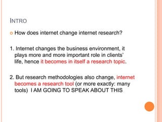 Introduction to online qualitative research methods | PPTX