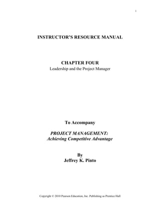 Pinto pm2 ism_ch04 | PDF