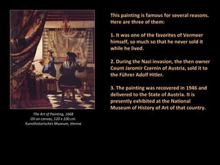Pintores Famosos.Vermeer.English | PPS