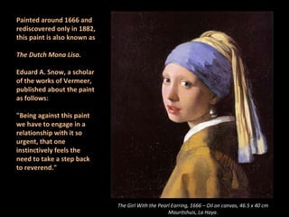 Pintores Famosos.Vermeer.English | PPS