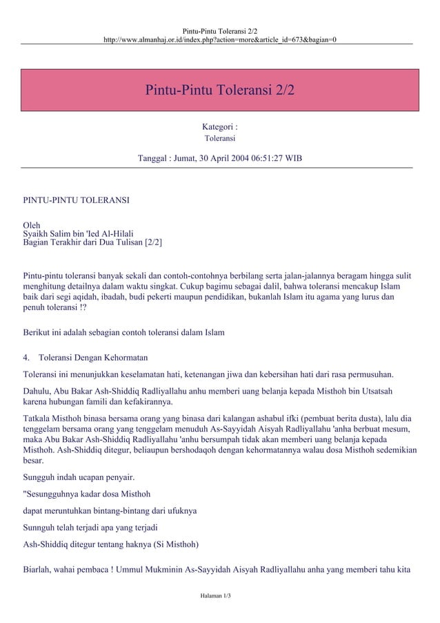 Pintu pintu-toleransi-2-2 | PDF