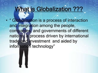 Globalization in one night @ the call center | PPTX