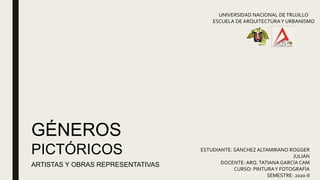 GÉNEROS PICTÓRICOS | PPTX