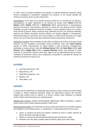 Pintura acrílica | DOCX