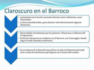 Pintura claro oscuro | PPTX