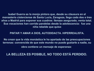 Pinturas de Sor Isabel Guerra | PPS
