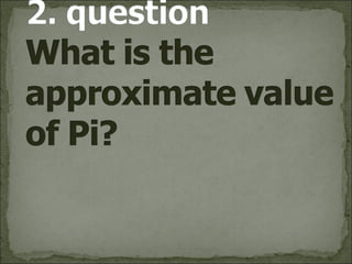 Pi number results_questionnaire_en | PPT | Physics | Science