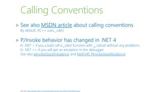 P/Invoke - Interoperability of C++ and C# | PPT