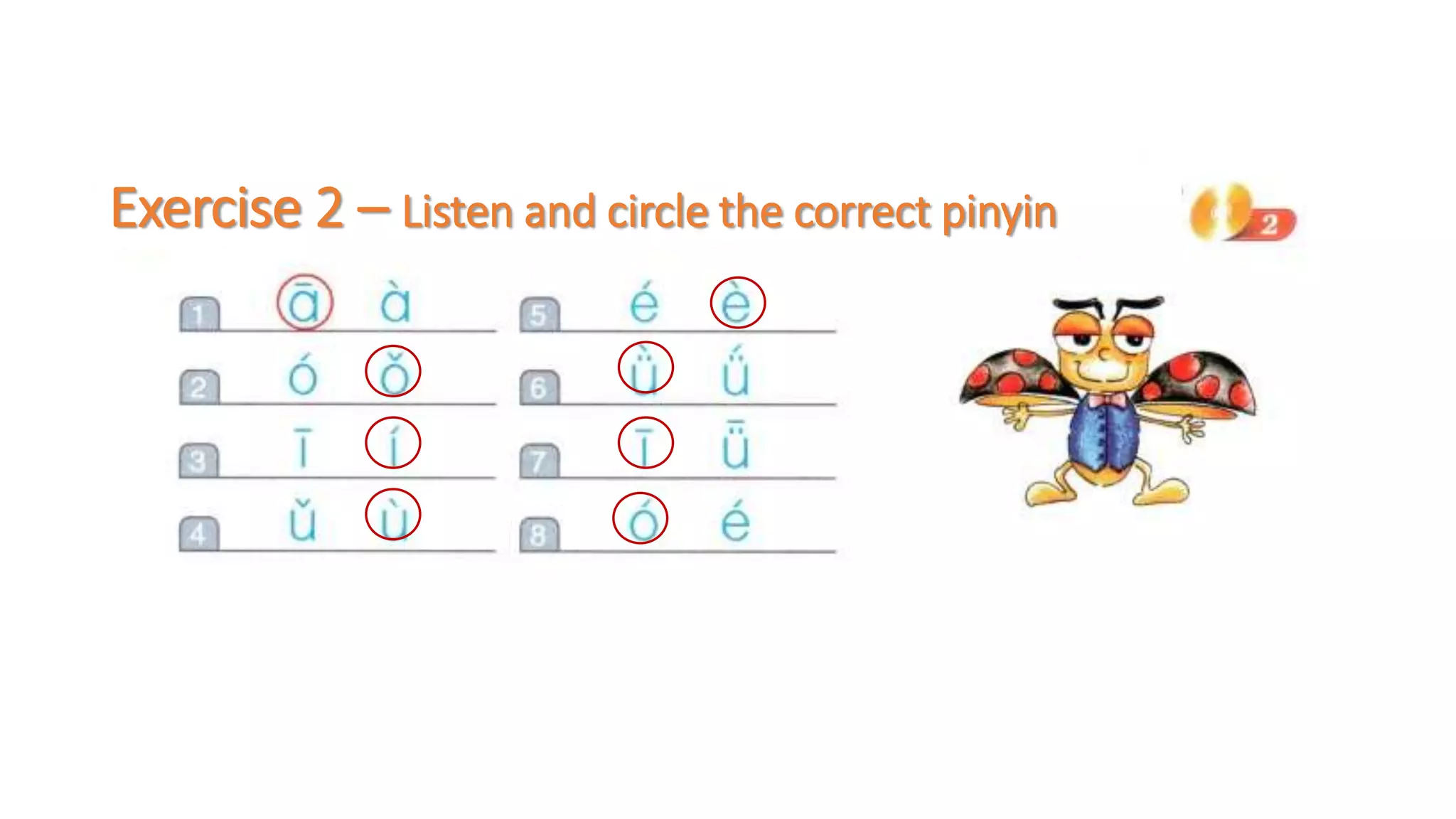 Pinyin 01 Vowels, consonants and tones | PPT