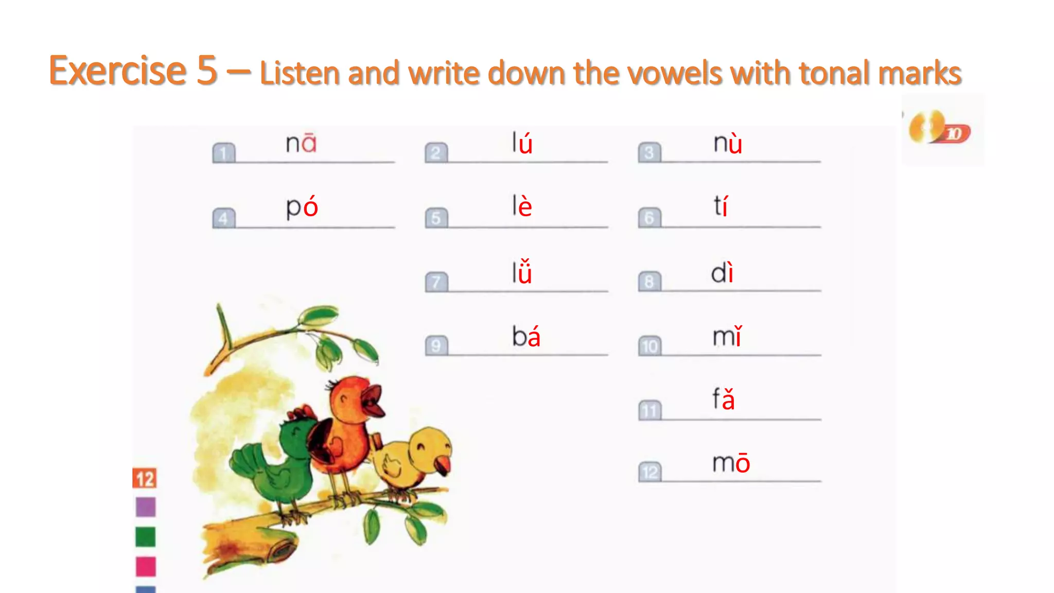Pinyin 02 Compound vowels, numbers | PPTX