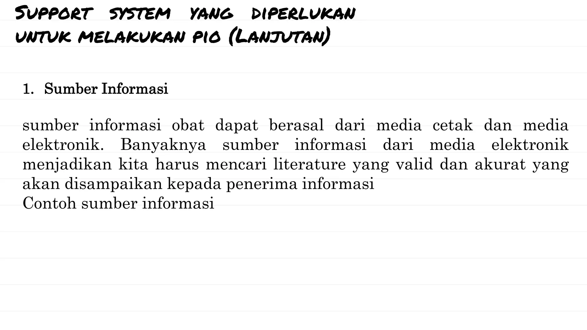 Pelayanan Informasi Obat (PIO) | PPTX