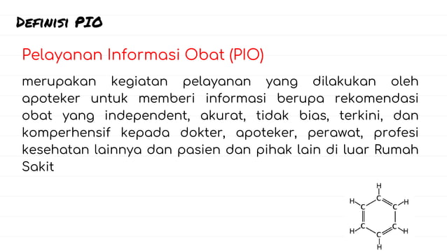 Pelayanan Informasi Obat (PIO) | PPTX