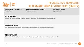 Creating Valuable PI objectives v1.1.2 - OLD VERSION | PPT