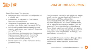 Creating Valuable PI objectives v1.1.2 - OLD VERSION | PPT