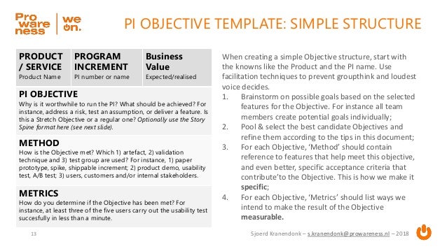Creating Valuable PI objectives v1.1.2