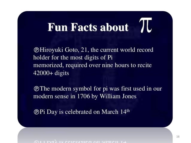 History of Pi | PPTX | Physics | Science