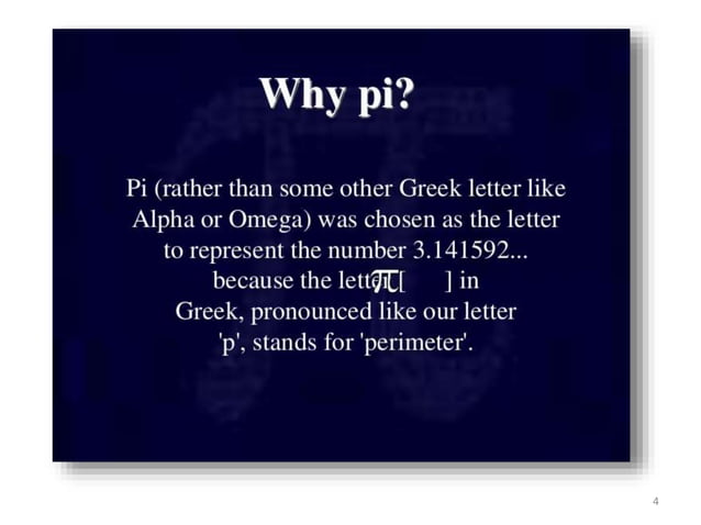History of Pi | PPTX | Physics | Science