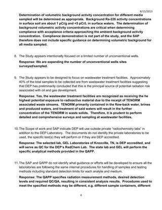 PIOGA/MSC Observations/Questions on PA DEP Radiation in Shale Drilling ...