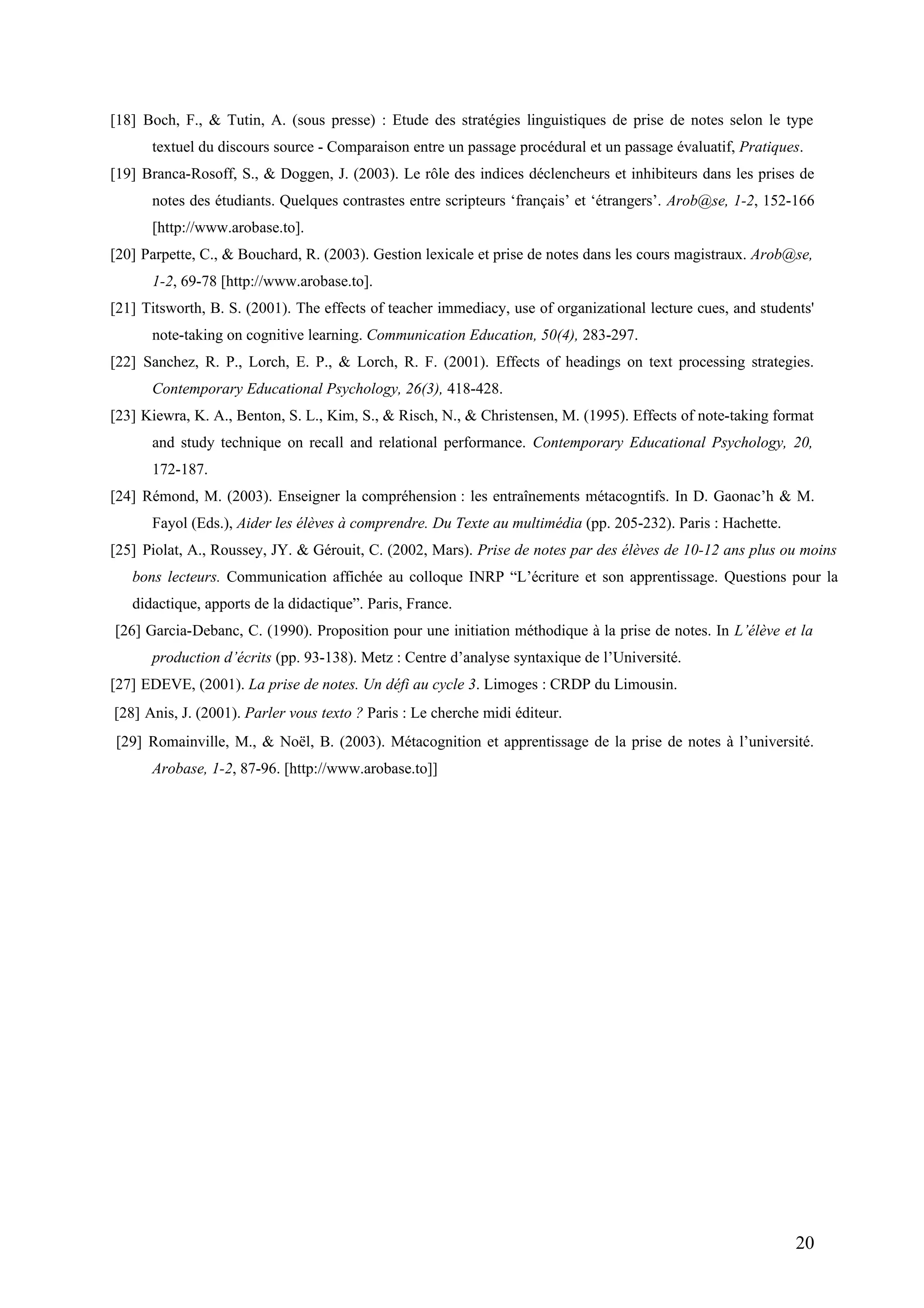 Piolat boch la prise de note copie | DOC