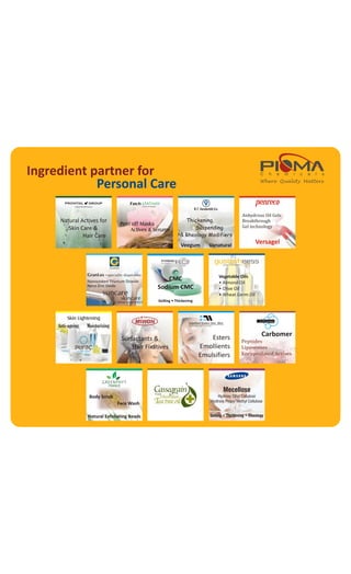 Pioma chemicals product line ~ Personal Care | PDF | Skin Care | Beauty