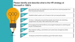 Microsoft : Competing On Talent (A) | PDF