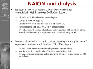 An Unusual Case of Posterior Ischemic Optic Neuropathy | PPT