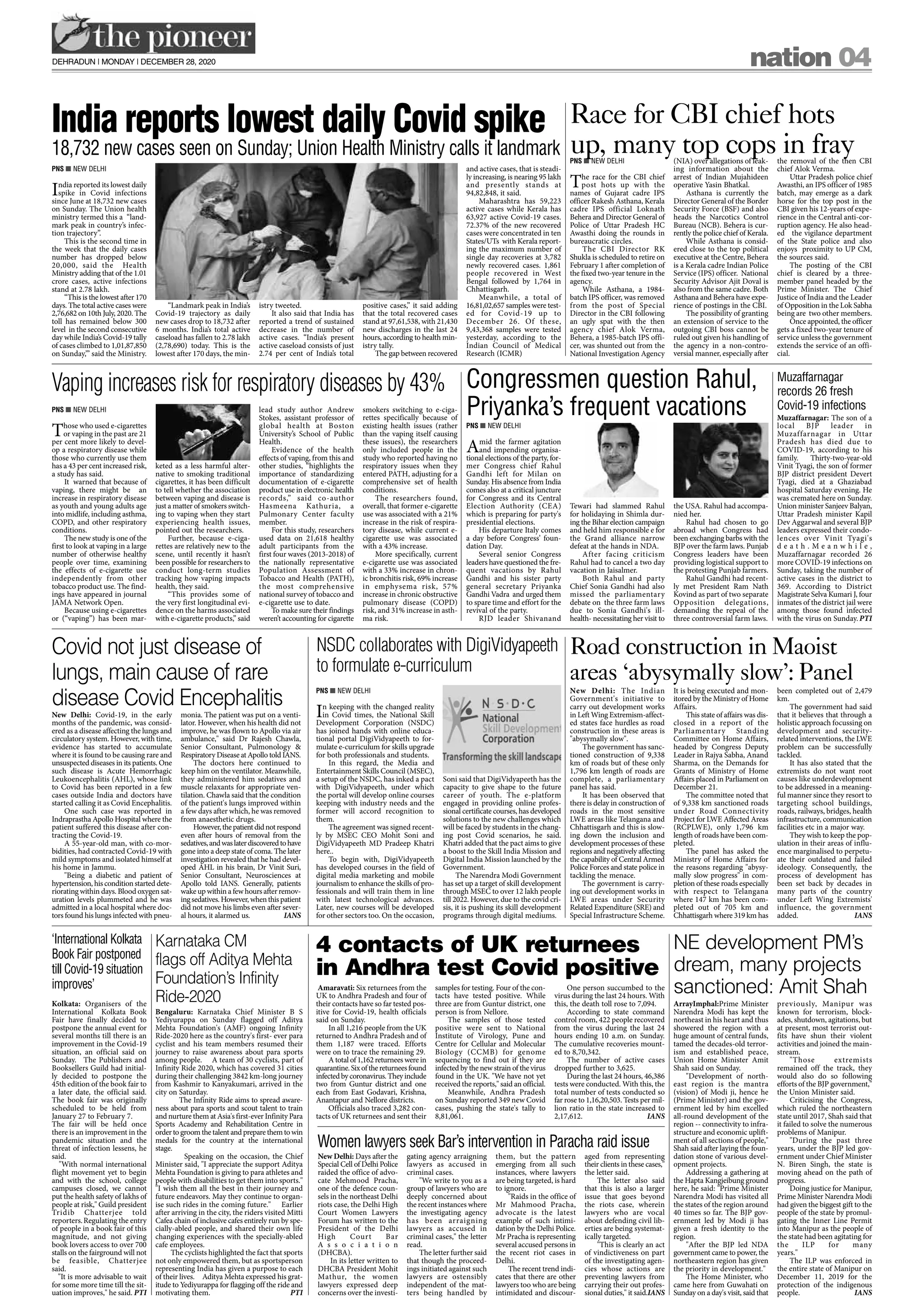 Pioneer Dehradun-english-edition-2020-12-28 | PDF | Civic affairs ...