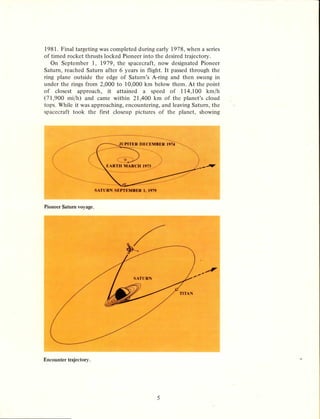 Pioneer 11 Saturn Encounter - Solar System Tour | PDF