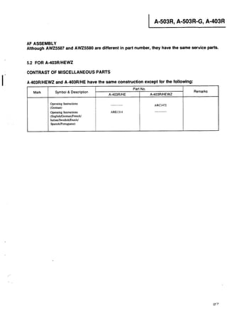 Pioneer a 403 r 503r arp2853 amplifier audio | PDF