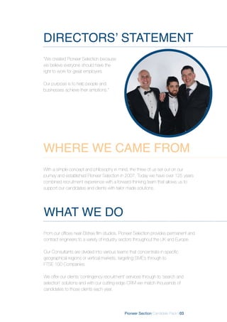 Pioneer Selection Recruitment Pack | PDF