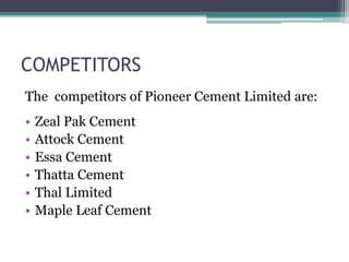 Pioneer Cement Limited Report Presentation | PPT