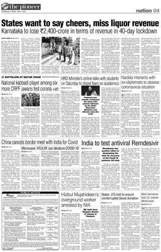 Pioneer Dehradun E paper 01.05.20