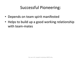 Pioneering | PPT