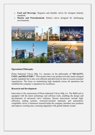 Pioneering Excellence in Industrial Valve Manufacturing Since 1977 | PDF