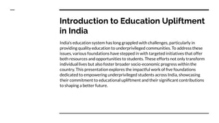Pioneering Initiatives for Education Upliftment in India.pdf | Education industry | Industries