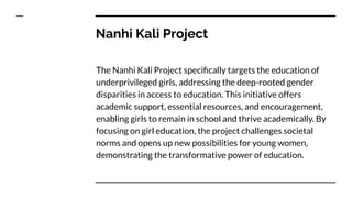Pioneering Initiatives for Education Upliftment in India.pdf | Education industry | Industries