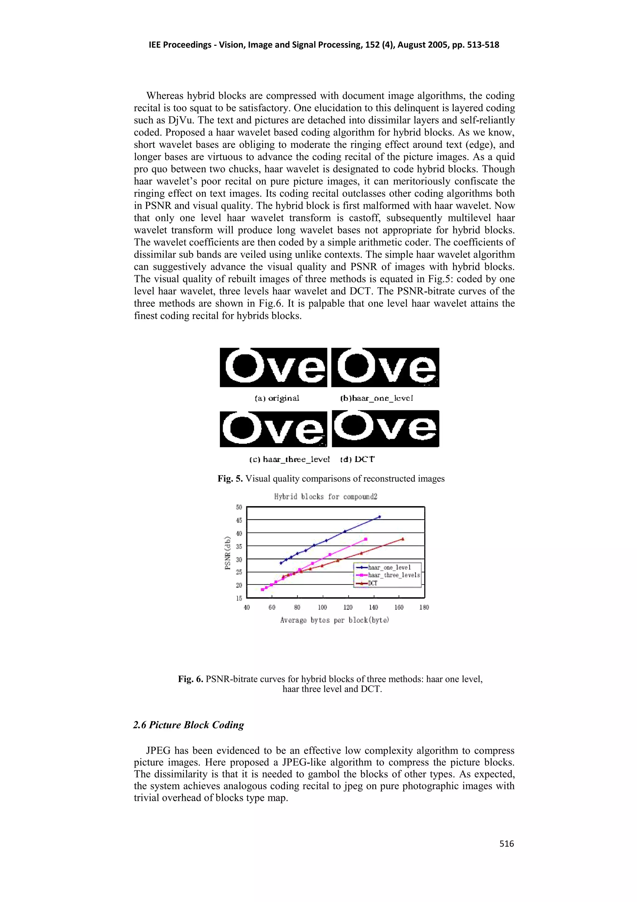 Pioneering VDT Image Compression using Block Coding | PDF
