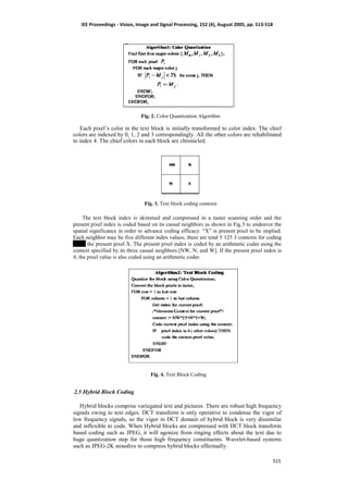 Pioneering VDT Image Compression using Block Coding | PDF