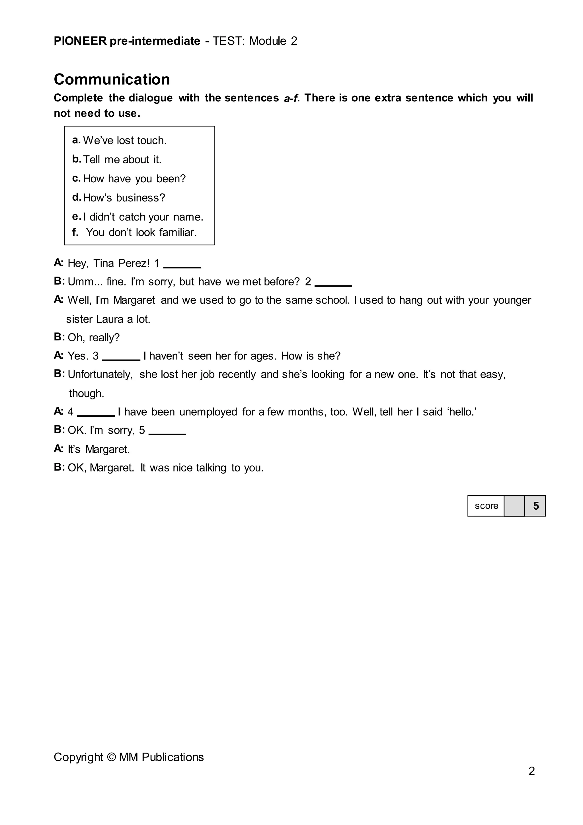 Pioneer pre intermediate-tests_module_2 | DOC