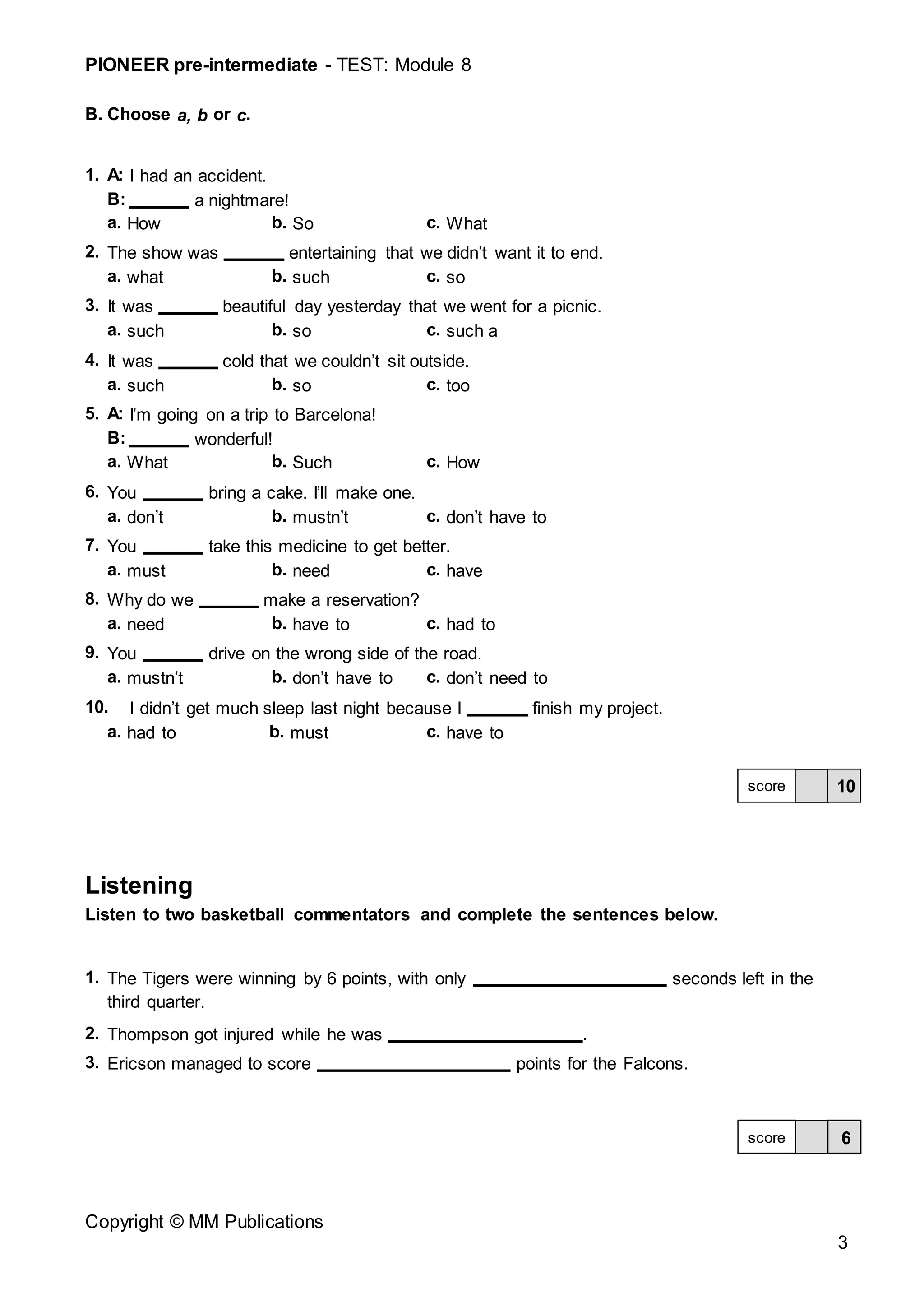 Pioneer pre intermediate-tests_module_8 | DOC
