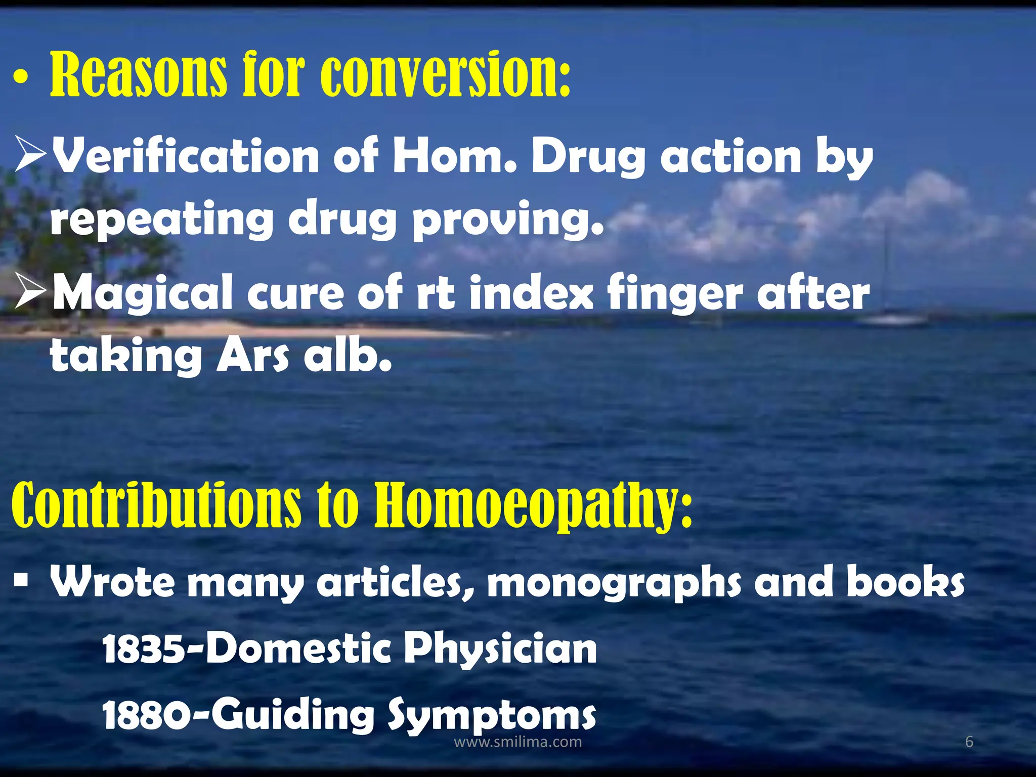 pioneers of homoeopathic medicine system | PPT